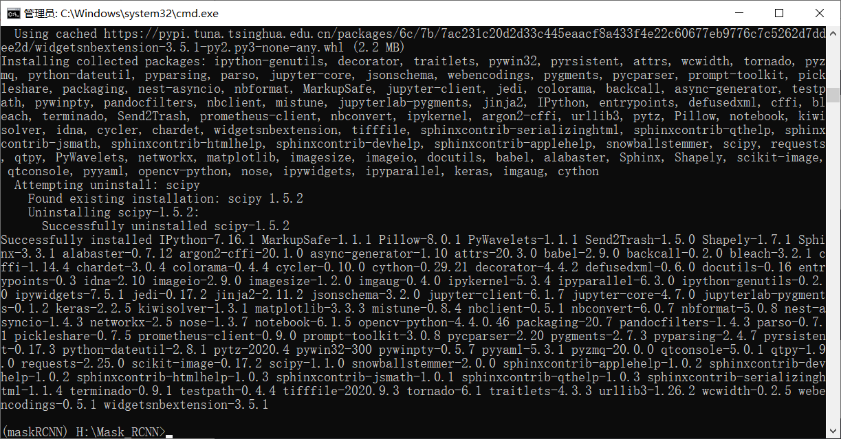 Mask RCNN笔记：环境安装篇(Win10+tensrflow-gpu) 不需要另行安装cuda cudnn_maskrcnn安装-CSDN博客