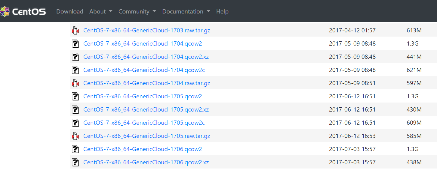 CentOS 云镜像 CloudImage 版本对应下载_cloud.centos.org-CSDN博客