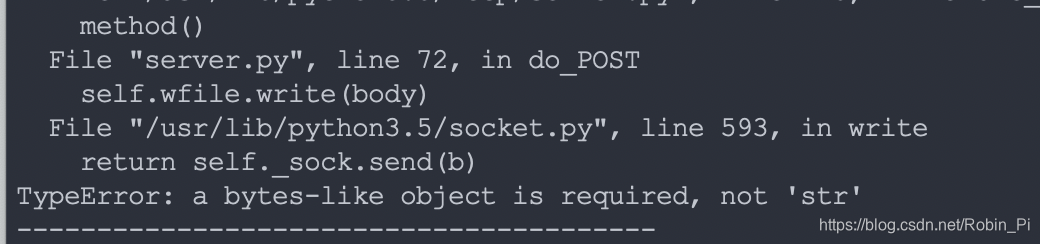 Python报错:typeerror A Bytes Like Object Is Required Not ‘str‘python Typeerror A Bytes Like