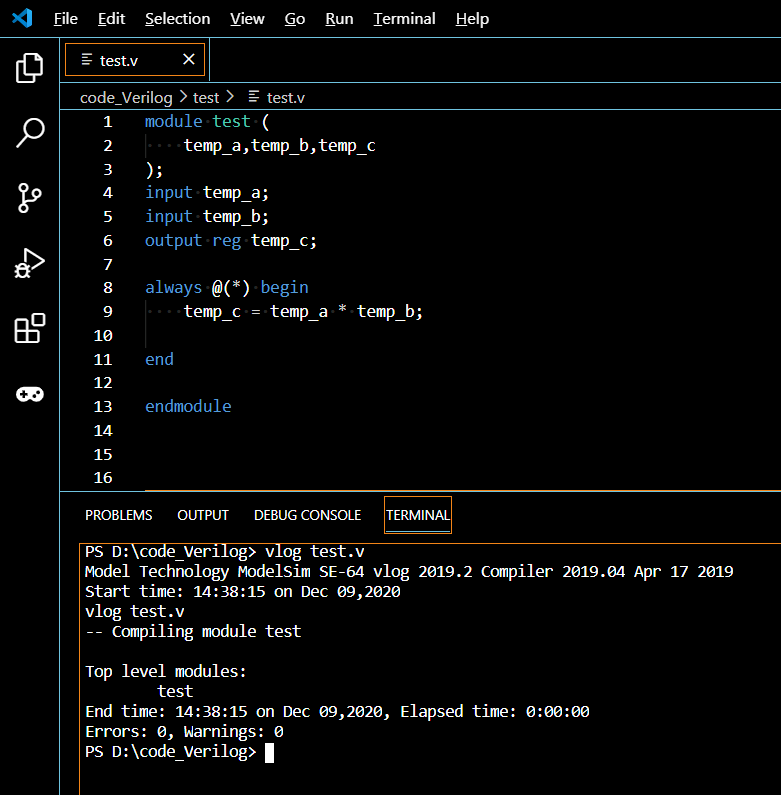 Vscode + modelsim 环境搭建_vscode modelsim-CSDN博客