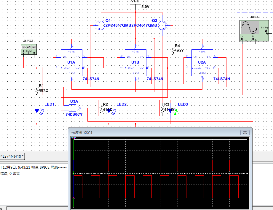 2020-12-08 Multisim 74LS74D/N分频/控制进制_74ls74n multisim-CSDN博客