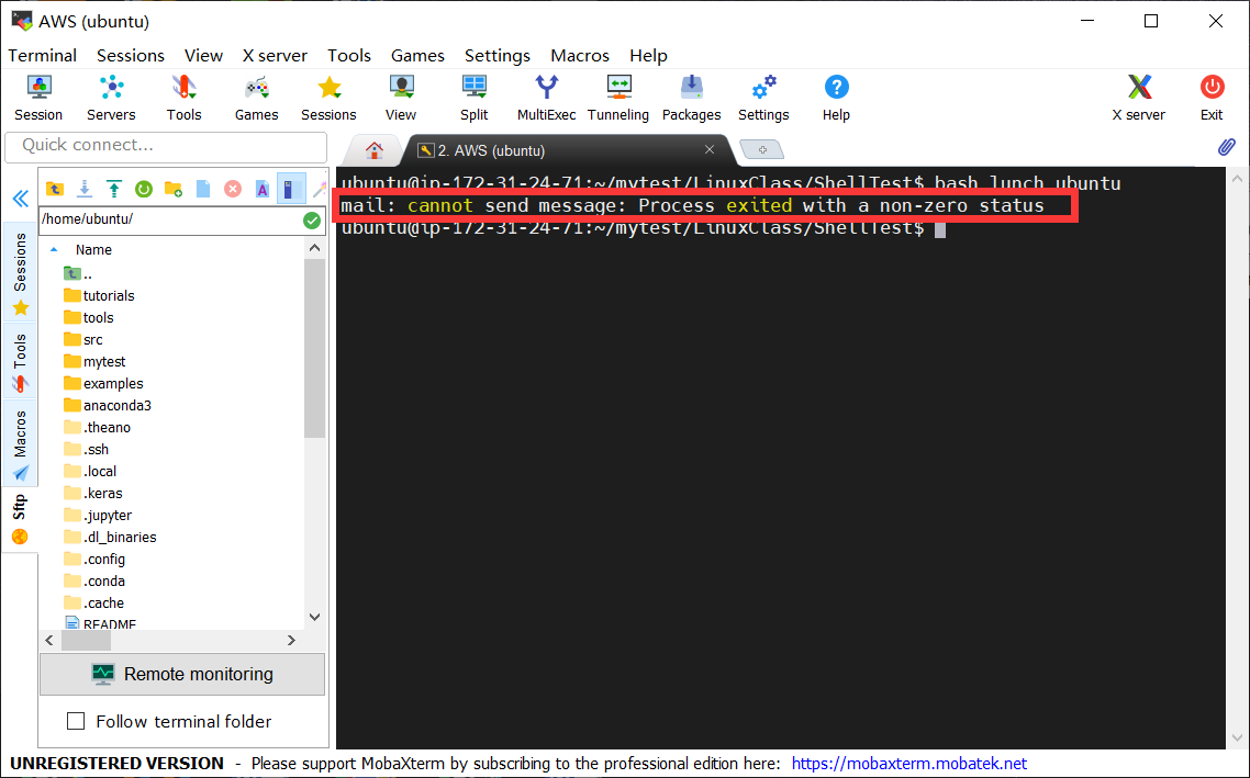 mail: cannot send message: Process exited with a non-zero status-CSDN博客