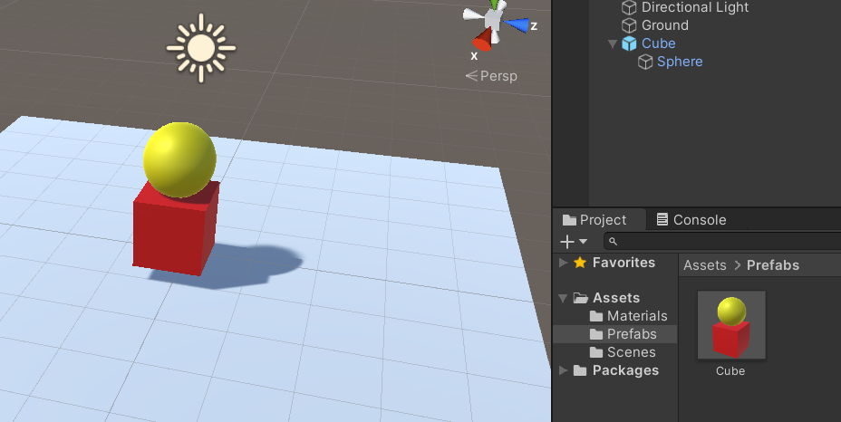 Unity学习笔记2之预制体prefab的使用unity Unpack Prefab Csdn博客 