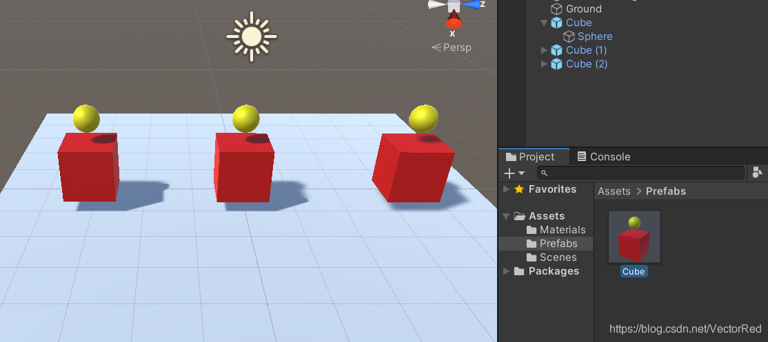 Unity学习笔记2之预制体prefab的使用unity Unpack Prefab Csdn博客