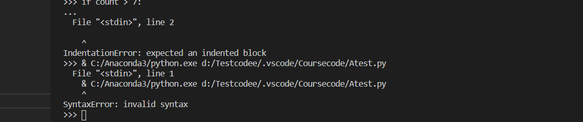 vs code修改代码后再次运行，报错：file“＜stdin＞“,line 1_vscode 出现file line 1-CSDN博客