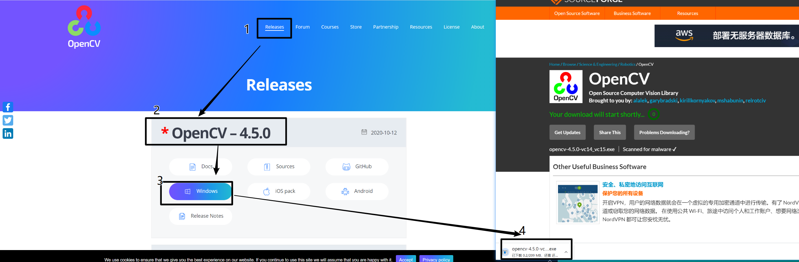 Windows下安装配置OpenCV详细教程_opevcv的下载-CSDN博客