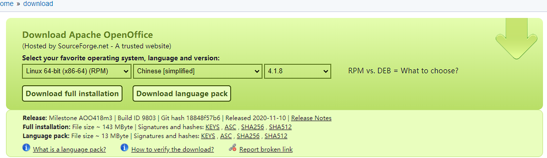 CentOS7 Apache OpenOffice安装和使用问题_下载apache openoffice impress-CSDN博客