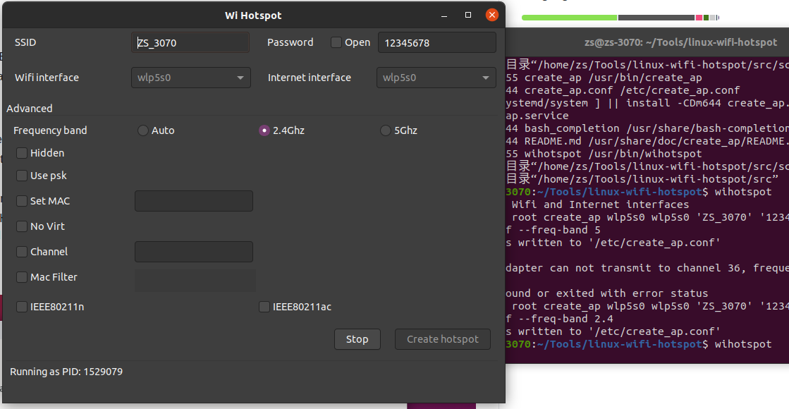 Ubuntu 20.04开启热点（连着wify开wify）_ubuntu20.04打开wifi热点-CSDN博客