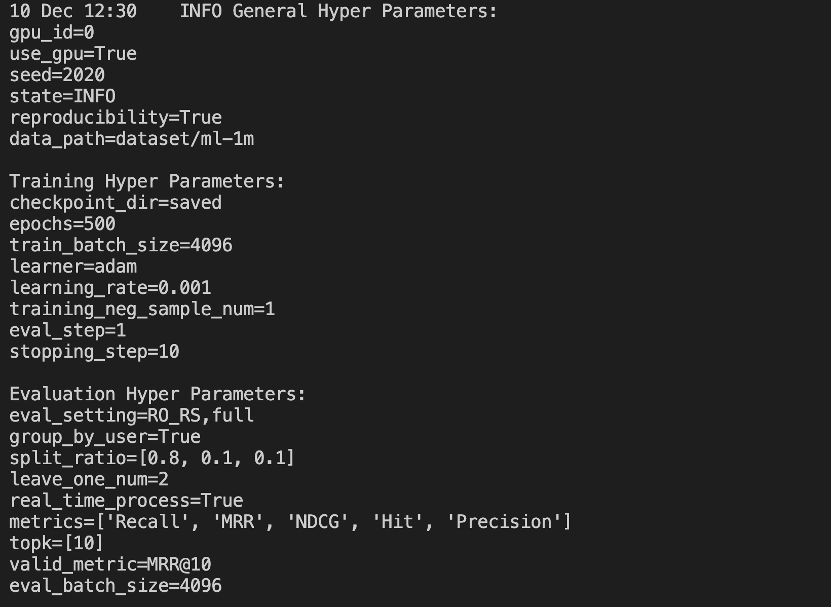RecBole小白入门系列博客（二） ——General类模型运行流程_recbole 模型-CSDN博客