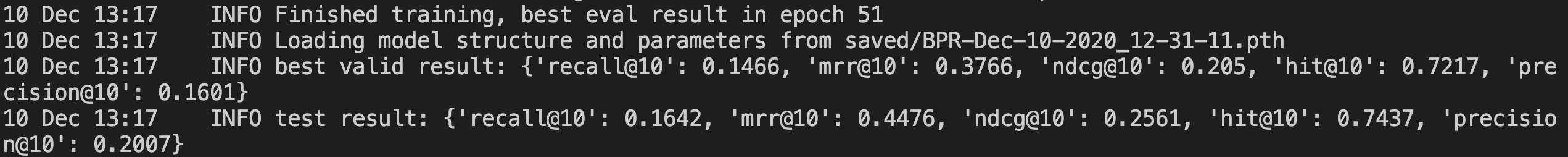 RecBole小白入门系列博客（二） ——General类模型运行流程_recbole 模型-CSDN博客