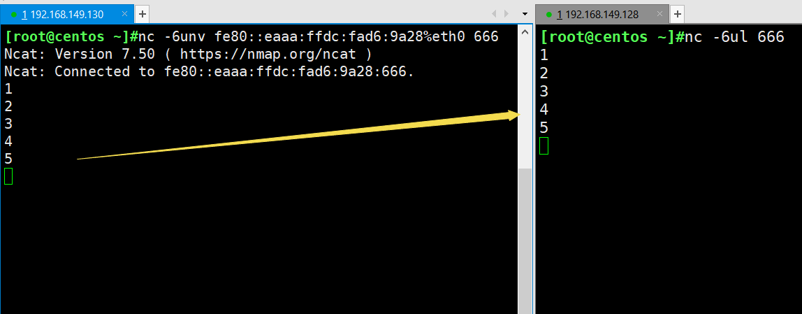 Send data to IPv6 addresses with NC - Programmer Sought