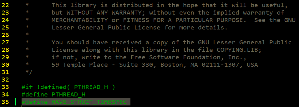 ERROR: pthread.h 与 time.h 重定义 ‘struct timespec’_time.h pthread.h timespec-CSDN博客