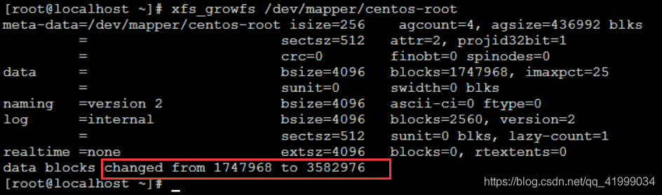 Resize2fs Bad Magic Number In Super Block While Trying To Open Dev Mapper Centos Root Csdn博客