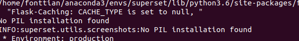 No PIL installation found INFO:superset.utils.screenshots:No PIL ...