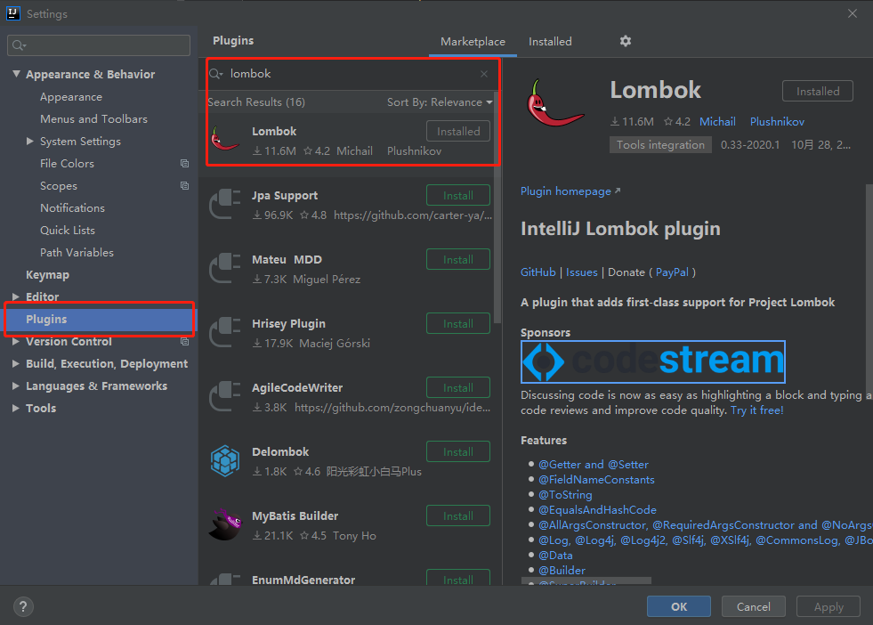 IDEA没有lombok的get/set提示_实体类打点后get不提示-CSDN博客