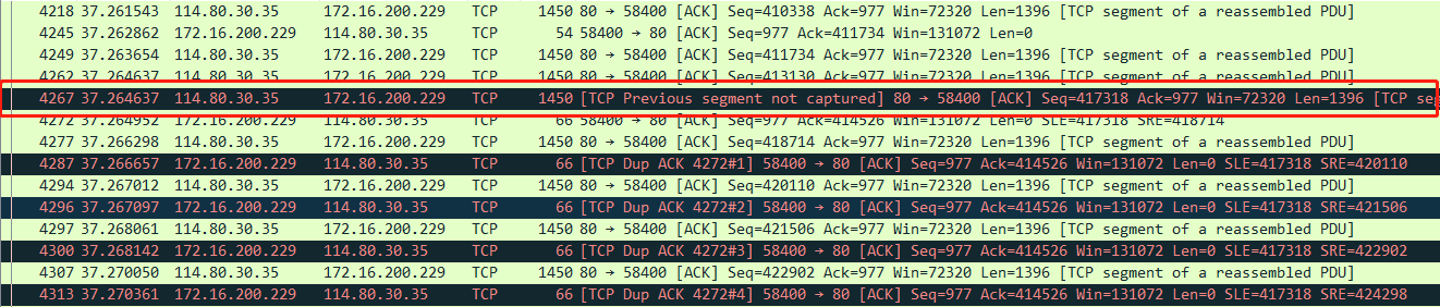 数据包顺序_tcp dup ack sle sre-CSDN博客