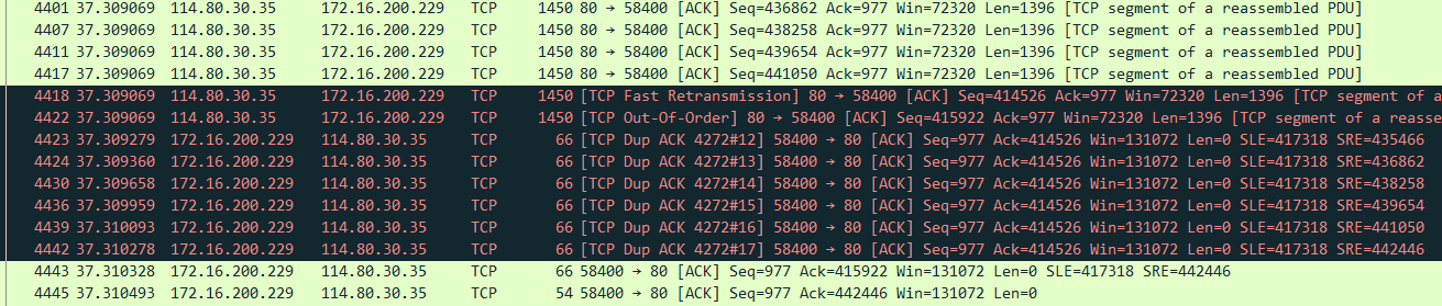 数据包顺序_tcp dup ack sle sre-CSDN博客