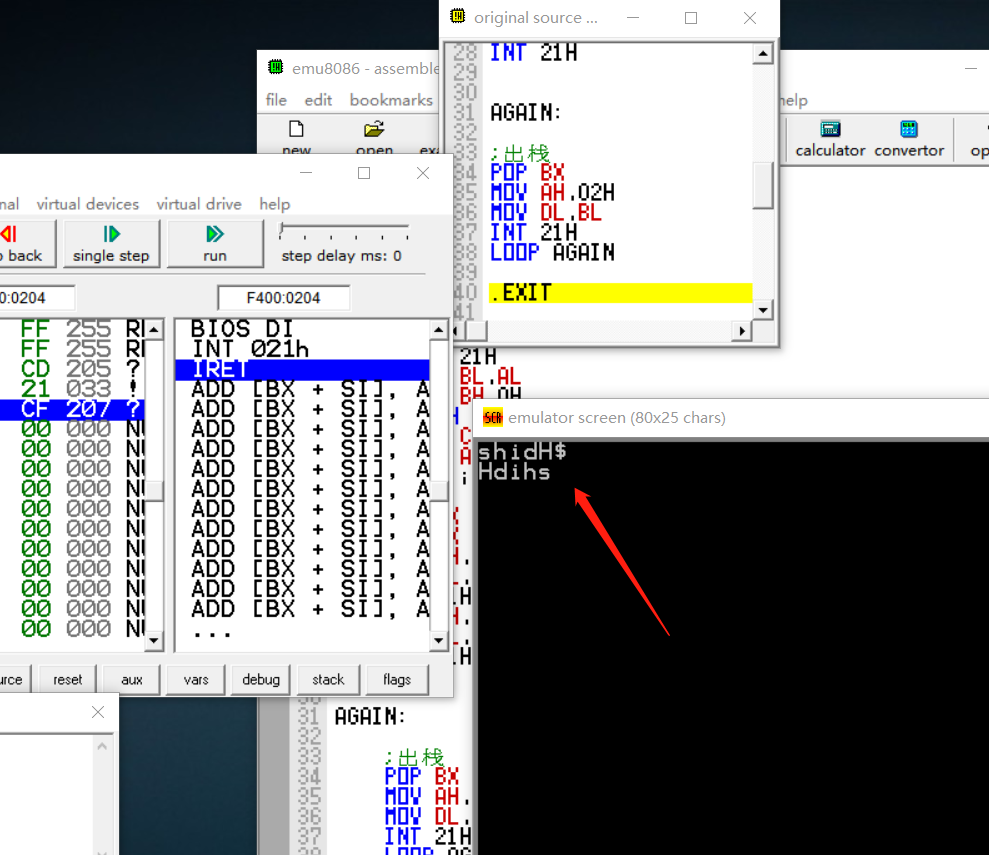 [8086 Assembly] int 21h dos function code - Programmer Sought