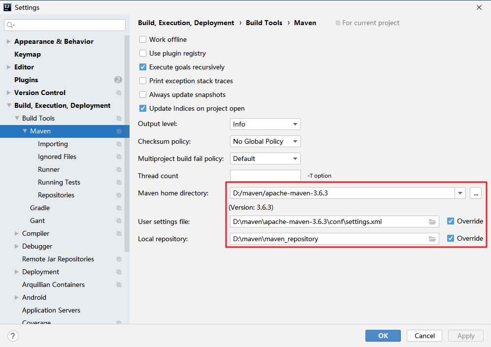 第一次创建Maven项目报错:Could not transfer artifact org.apache.maven.plugins:maven-clean-plugin:pom:2.5 ...