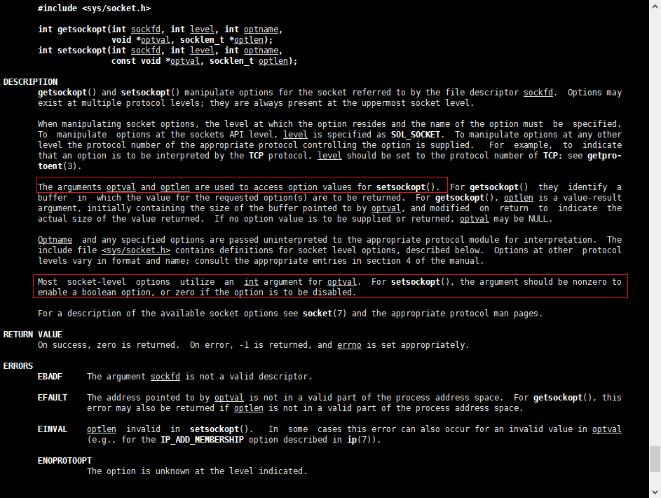 setsockopt函数用法-CSDN博客