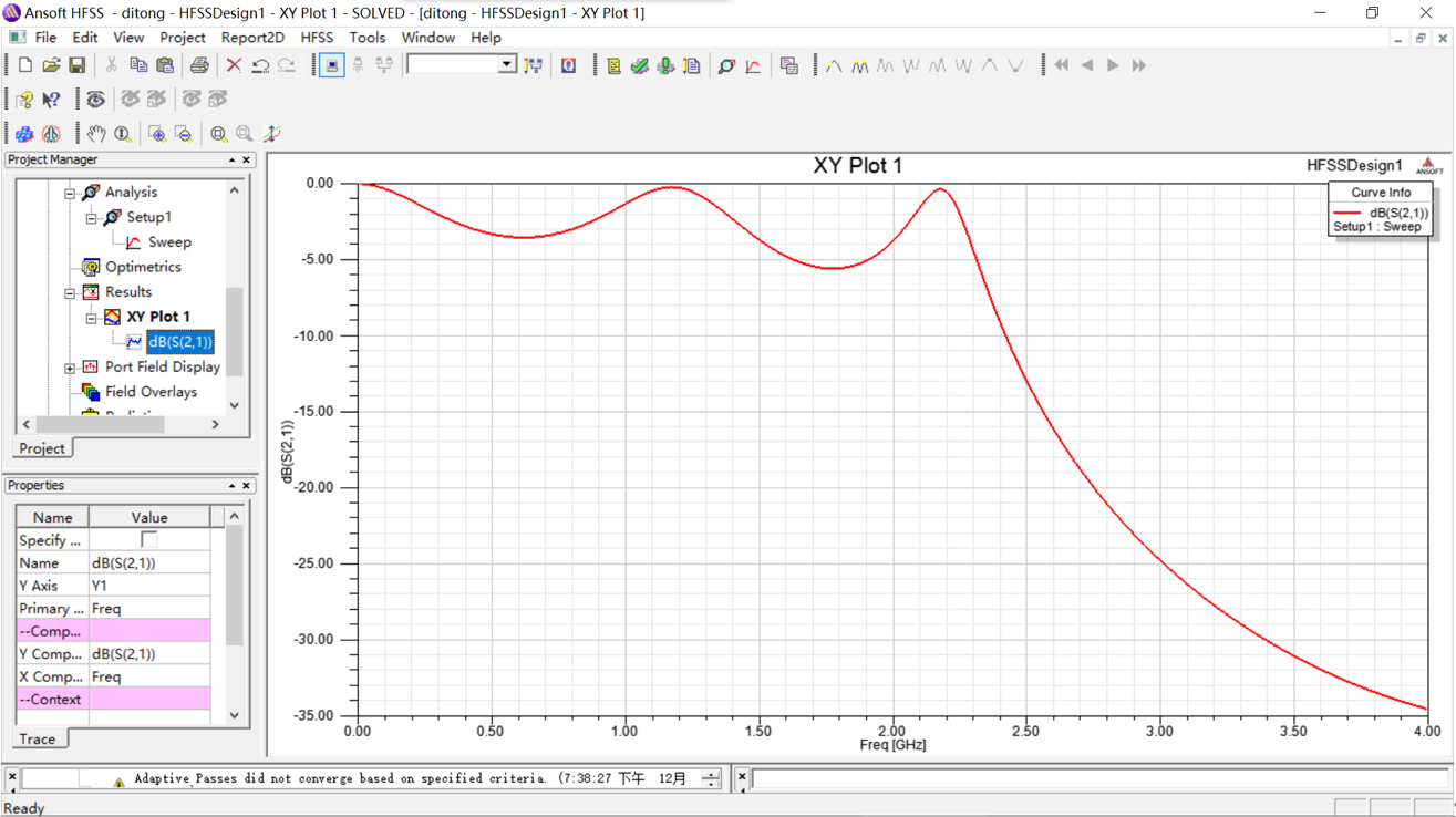 3dB等波纹低通滤波器设计（HFSS）_hfss低通滤波器-CSDN博客