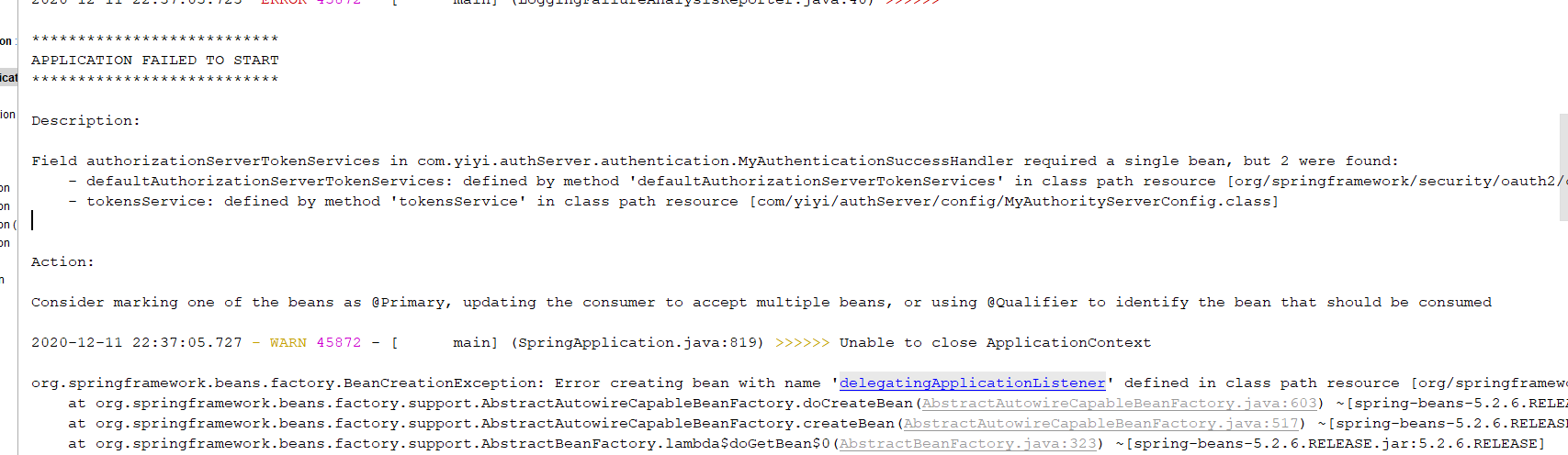 Consider marking one of the beans as @Primary, updating the consumer to accept multiple beans ...