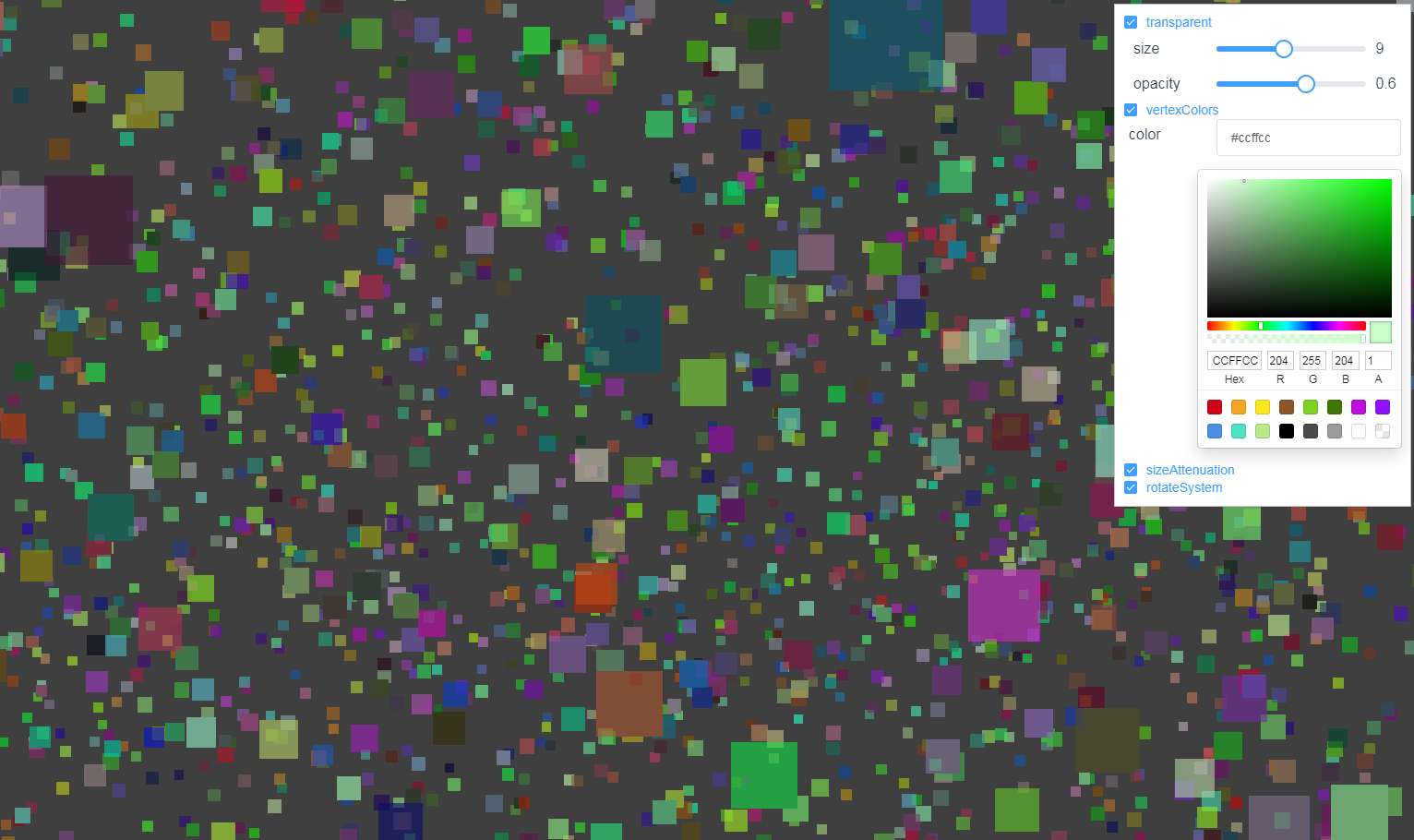 three.js粒子系统-THREE.PointCloudMaterial材质属性介绍与使用(vue中使用three.js41)-CSDN博客