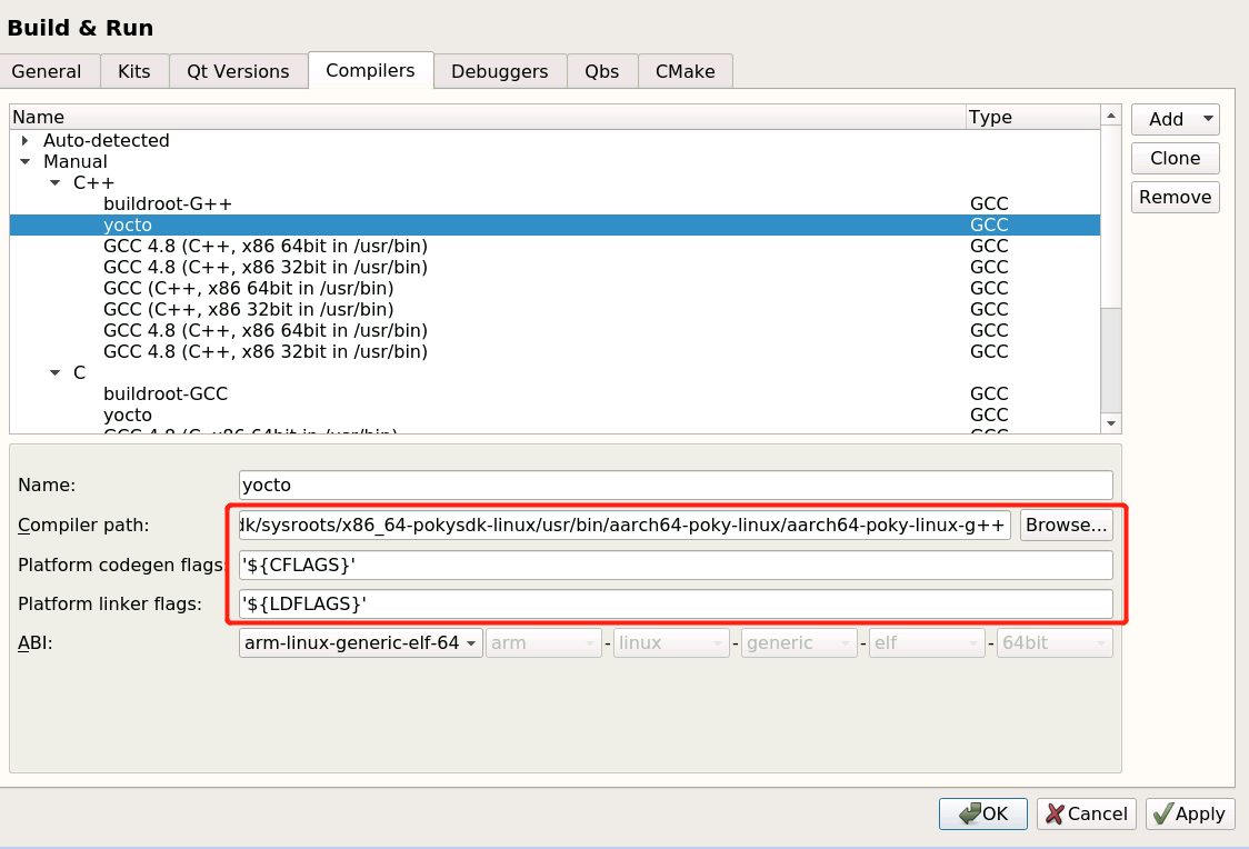 QtCreator导入yocto sdk记录_qtcreator: relocation error-CSDN博客