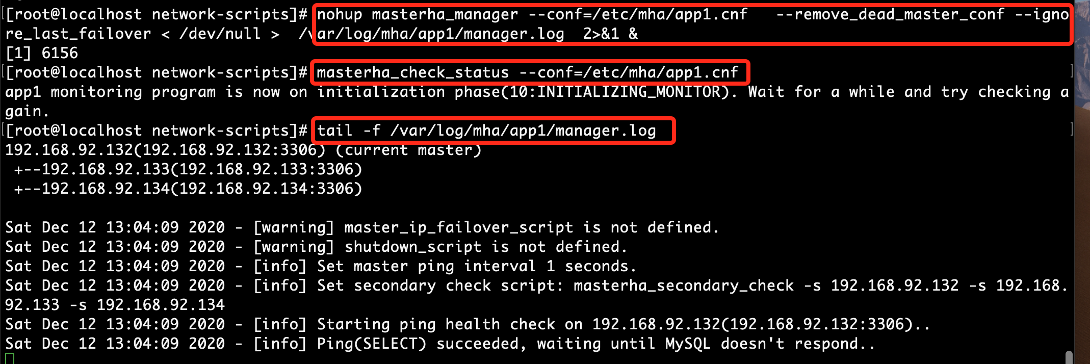 mysql + MHA + centos7 高可用配置搭建_centos7系统mysql+mha-CSDN博客