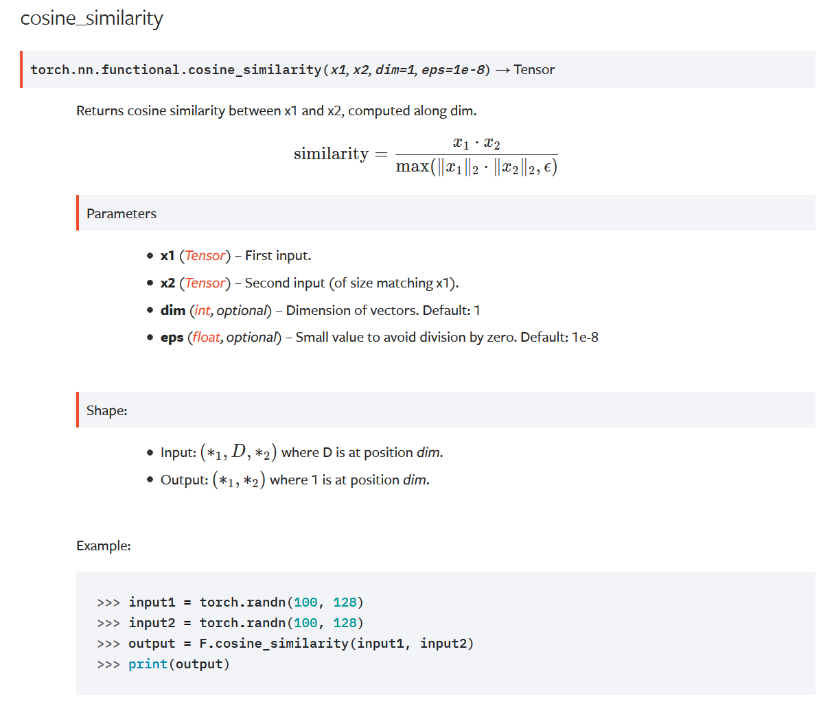 使用pytorch实现相似度计算的方法_pytorch矩阵相似度-CSDN博客