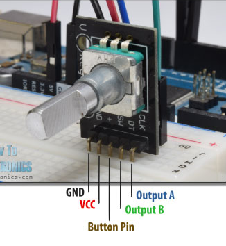 使用Arduino开发板连接ec11旋转编码器_ec11编码器接线图-CSDN博客