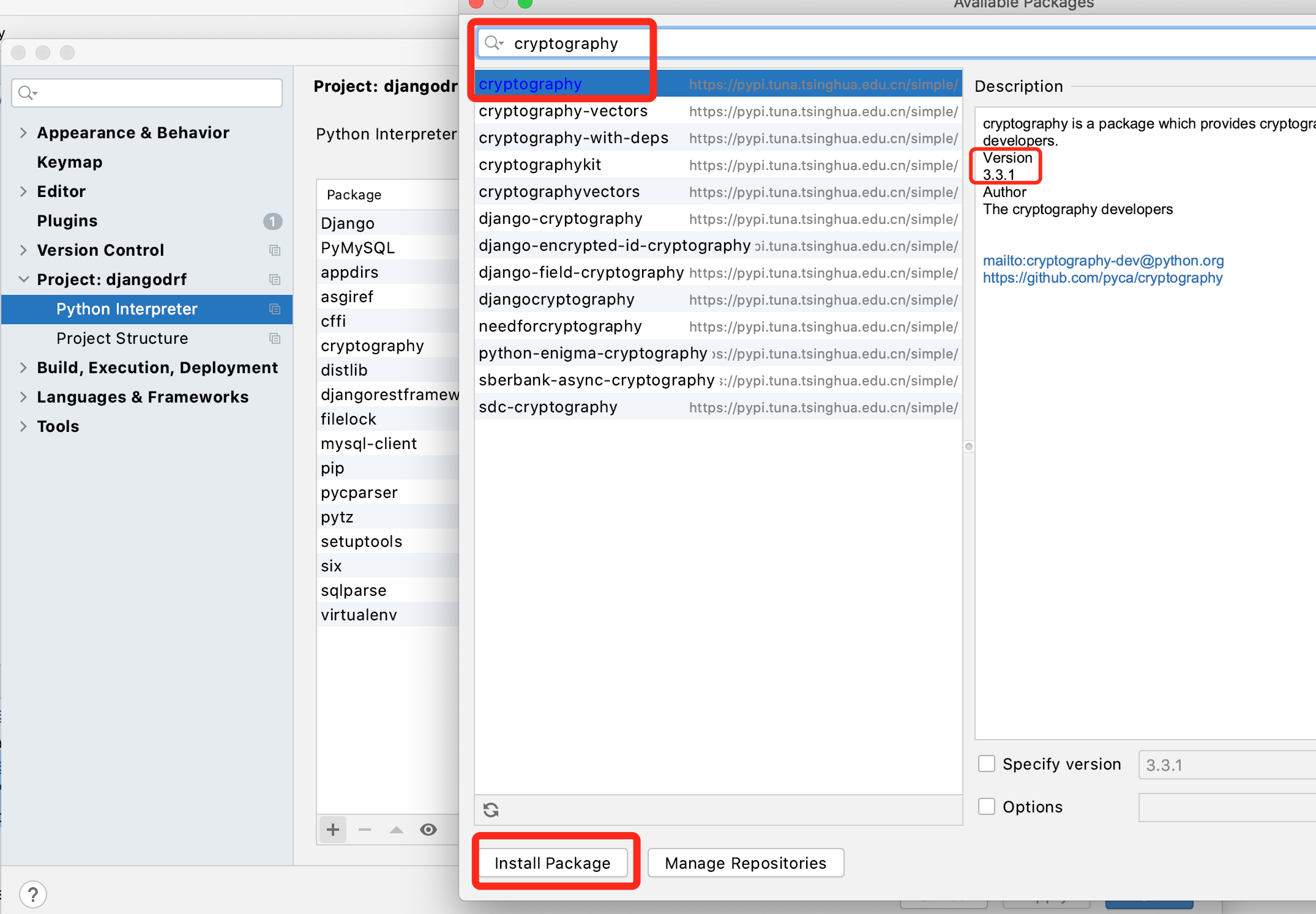 RuntimeError: ‘cryptography‘ package is required for sha256_password or caching_sha2_password ...
