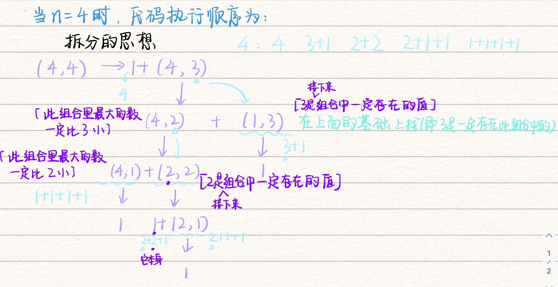 Noi 百练：简单的整数划分问题（递归）21321432154321 Csdn博客 