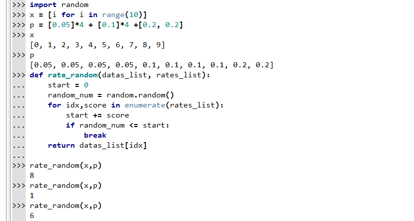 Python笔记2：指定概率生成数据python按概率生成指定数字 Csdn博客