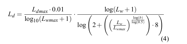 一种Tone Mapping 算法---Adaptive Logarithmic Mapping自适应对数映射_lwav-CSDN博客
