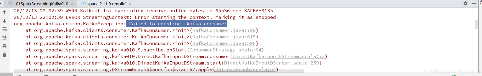 Kafka 报错:failed To Construct Kafka Consumer Csdn博客