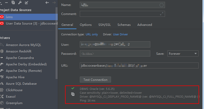 DataGrip连接oceanbase（OB）数据库操作步骤-CSDN博客