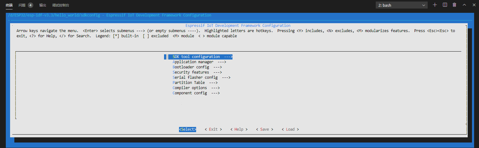 ESP32执行make menuconfig报错Your display is too small to run Menuconfig!问题解决记录_esp32 make menuconfig ...