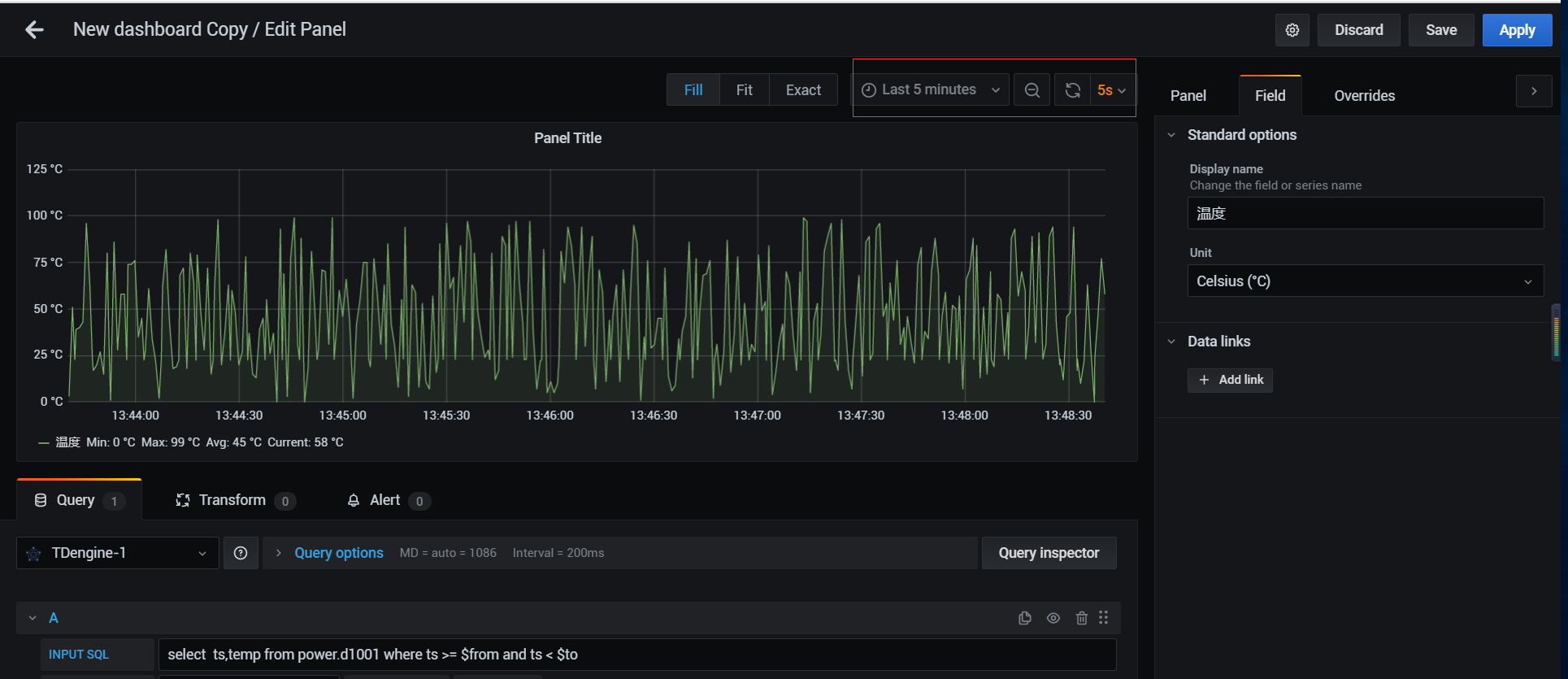 grafana+TDengine实现物联网采集数据图表显示_grafana tdengine-CSDN博客