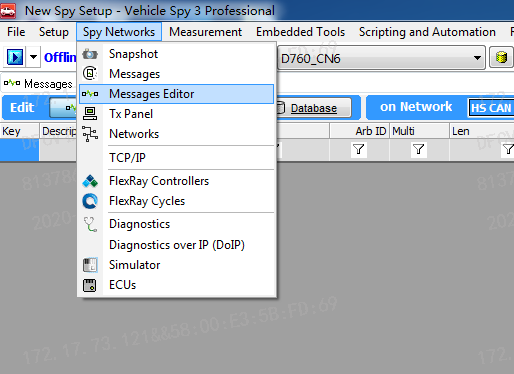 Vehicle Spy3软件常用功能之模拟报文发送_spy3接通了为啥没接收到报文-CSDN博客