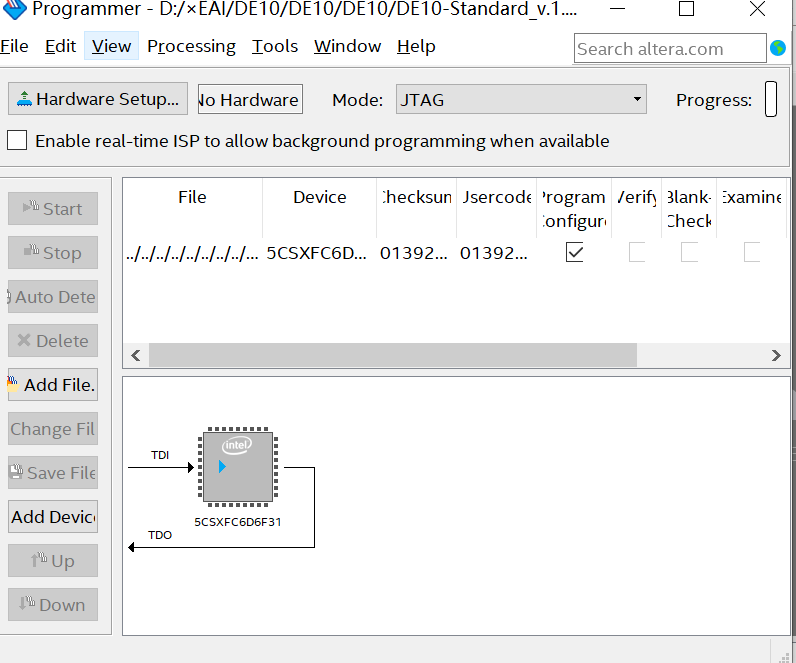 DE10 standard SoC烧写sof文件_de10开发板能不能用quartus烧录-CSDN博客