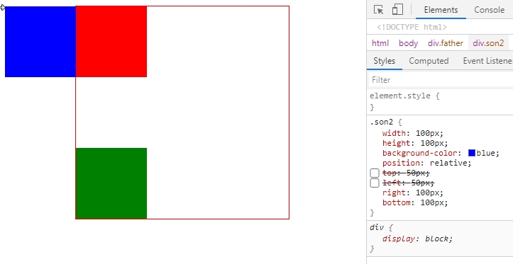 css4种定位方式（静态定位，相对定位，绝对定位，固定定位）详解_top: 100px; bottom: 100px; left: 100px; right: 100-CSDN博客