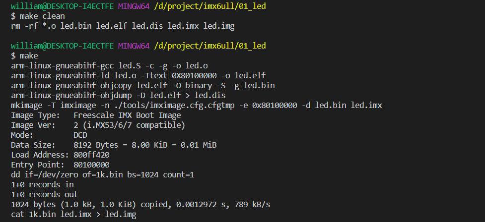 IMX6ULL裸机学习（4）— 编写汇编程序点亮LED_imx6ull如何将代码反汇编-CSDN博客