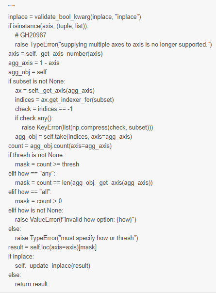 pandas dataframe 删除带空值的行 各种空值 (dropna()、isna()、isnull()、fillna())_dropna 包括字符串空值-CSDN博客