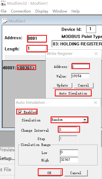 How to use ModSim32 to simulate ModbusRTU data? - Programmer Sought