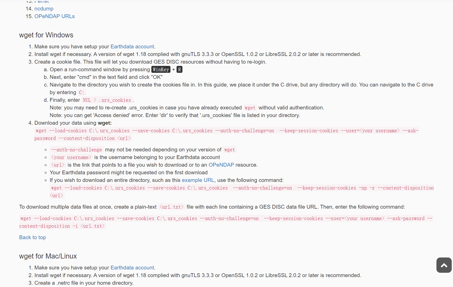 NASA数据批量下载——wget_使用wget下载nasa网站数据-CSDN博客