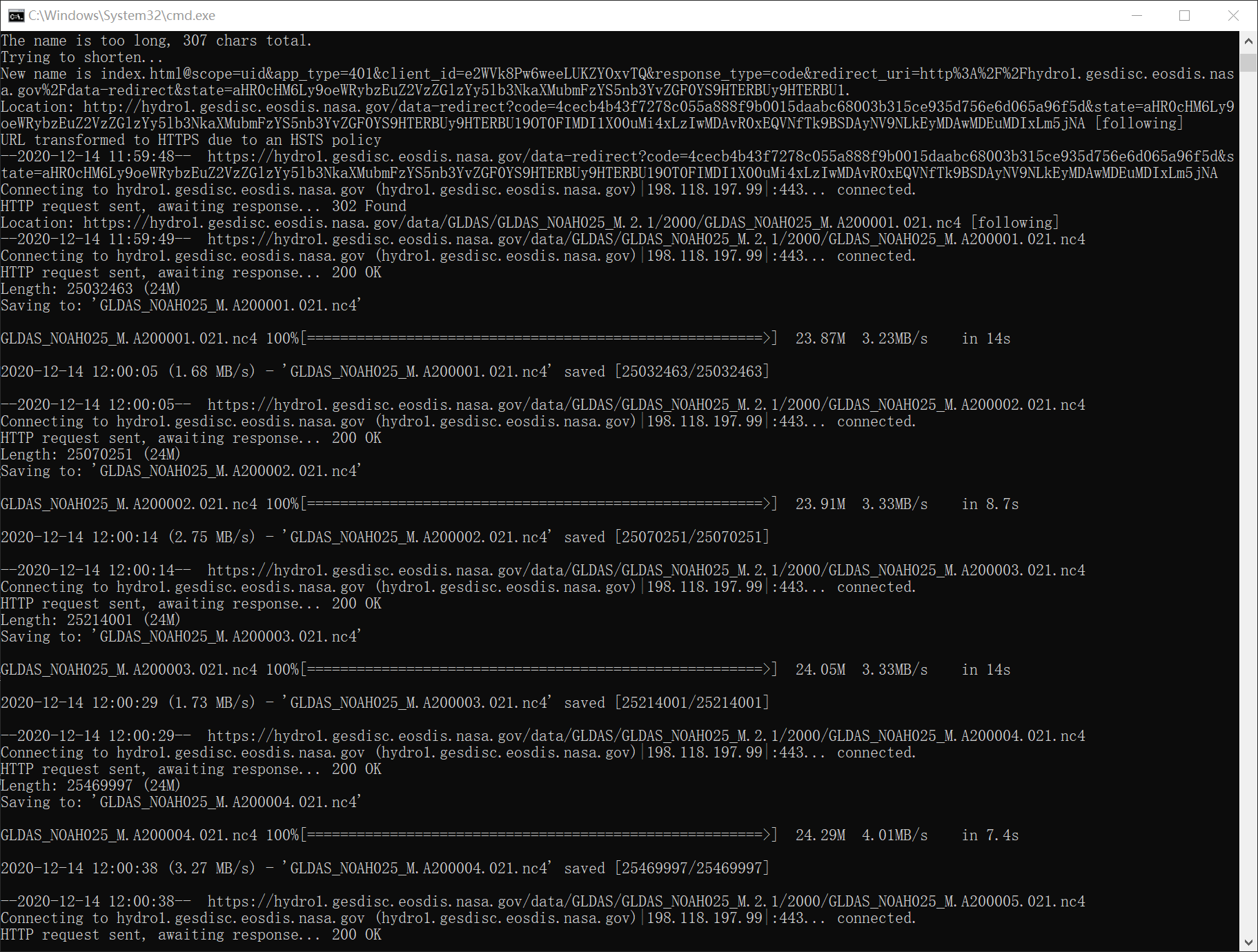 NASA数据批量下载——wget_使用wget下载nasa网站数据-CSDN博客