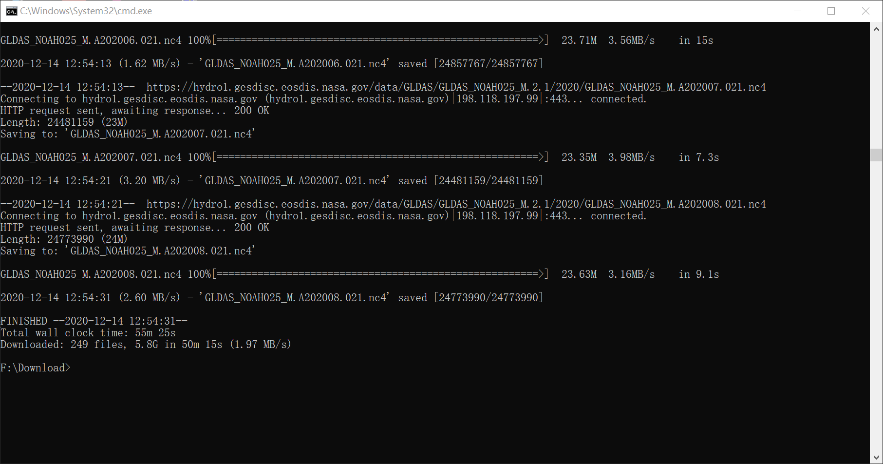 NASA数据批量下载——wget_使用wget下载nasa网站数据-CSDN博客